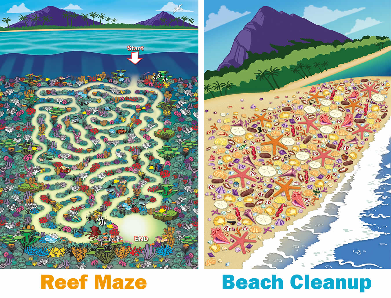 Ocean-themed Puzzles and Mazes - Young Mind Interactive