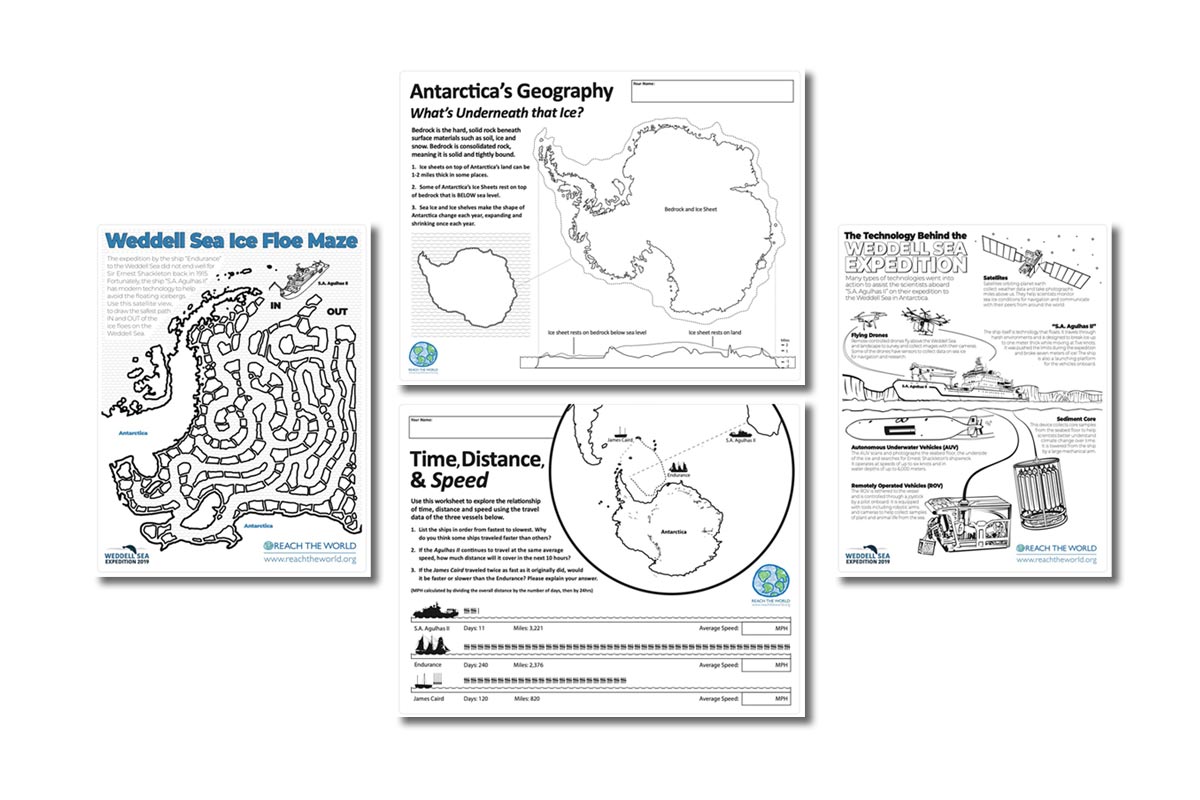 Classroom Worksheets: The Search for Earnest Shackleton's Endurance ...